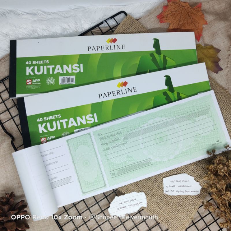 Jual Buku Kuitansi / Kwitansi Tanggung 40 lembar Paperline | Shopee Indonesia
