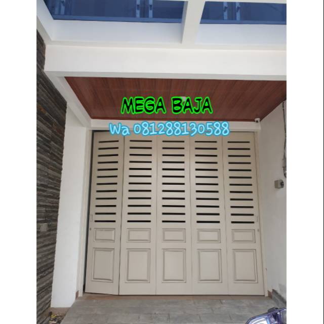 Jual Pintu besi lipat sliding ruko garasi rumah gudang | Shopee Indonesia