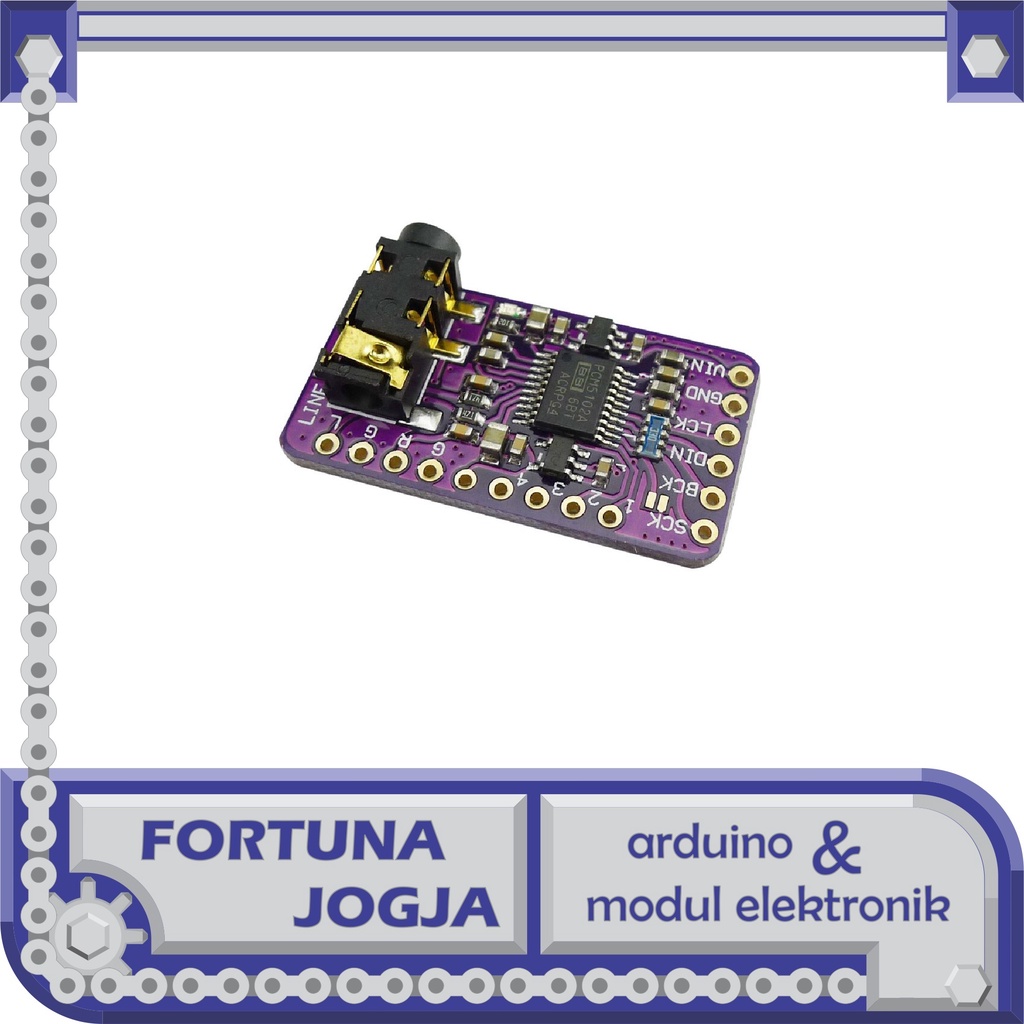 Jual GY-PCM5102 32bit Audio Stereo DAC 384kHz I2S Interface Module ...