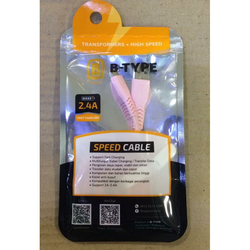 Jual kabel charger/USB type-C merek B-type fast charging | Shopee Indonesia