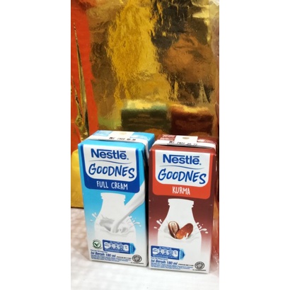 Jual nestle goodnes susu uht kurma & full krim 180ml | Shopee Indonesia