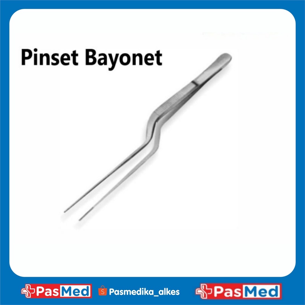 Jual PASMED | MARWA - PINSET BAYONET / JANSEN EAR FORCEPS | Shopee ...