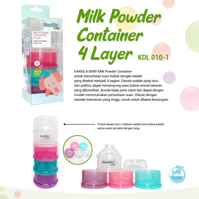 Jual Kandila baby milk container powder (tempat simpan susu bayi ...