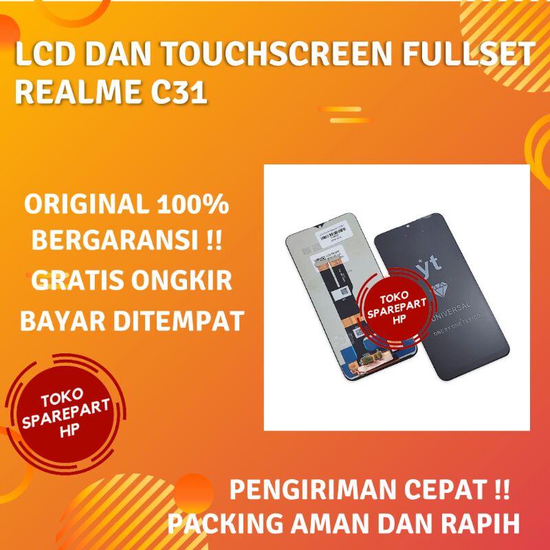 Jual Lcd Realme C31 - C 31 Original Fullset Layar Lcd Touchscreen Ori ...