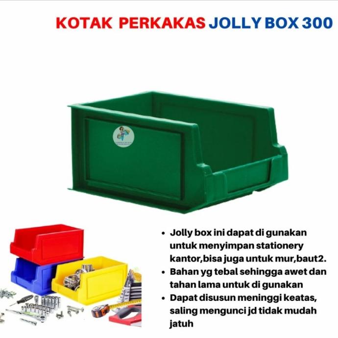 Jual Kotak Penyimpanan Storage box susun Jolly box 300 Ukuran L ...