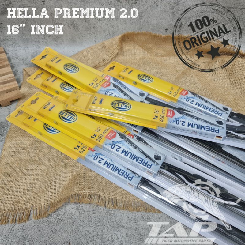 Jual WIPER BLADE MOBIL HELLA PREMIUM 16” INCHI ORIGINAL | Shopee Indonesia