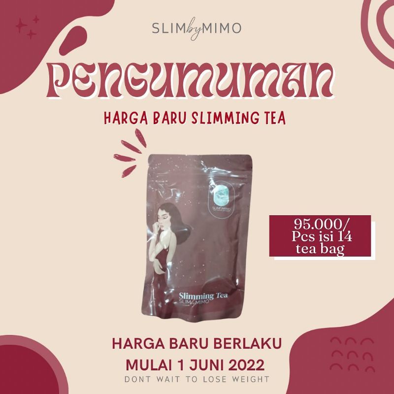 Jual Slimming Tea Slim by Mimo / Slim Tea / Slimbymimo (Agen Resmi ...