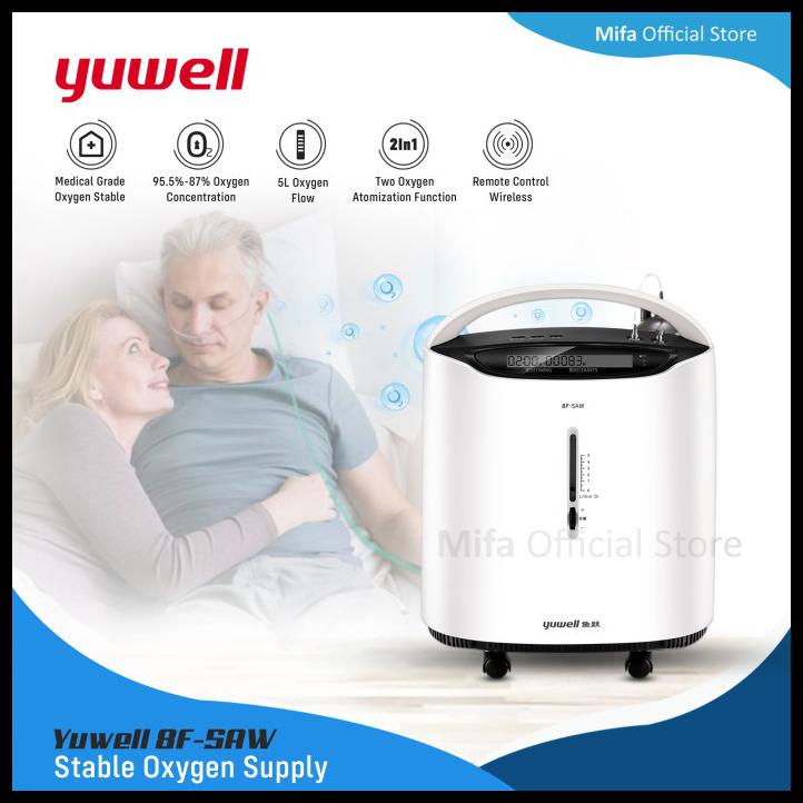 Jual Yuwell 8F-5Aw 5L Oxygen Concentrator Medical Grade Oksigen Bukan Yu300 - Po 30 Hari ...