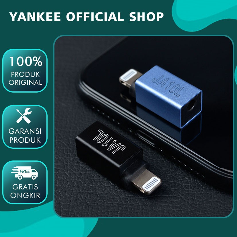 Jual JCally JA10L Lightning to 3.5mm Audio Jack Lightning Converter for ...