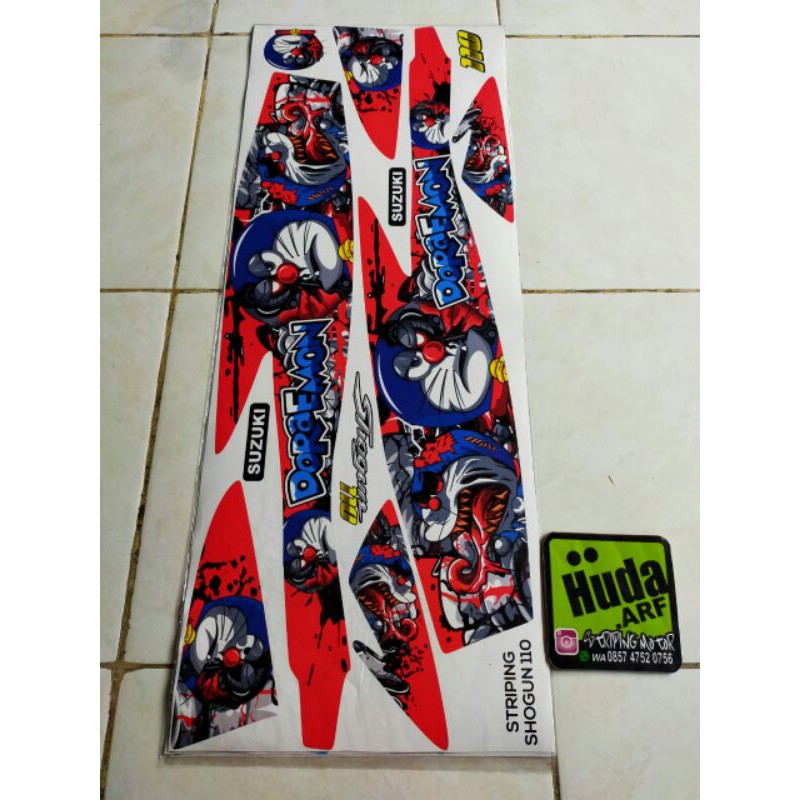 Jual Sticker Shogun 110R Striping sticker Decal BODY VARIASI suzuki ...