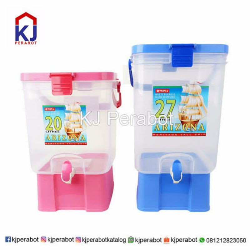 Jual ARIZONA DISPENSER MINUM AIR PLASTIK LION STAR 20 liter 27 liter ...