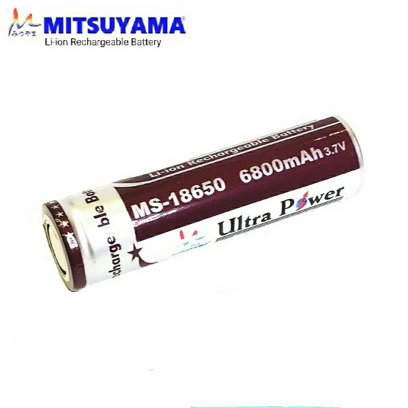 Jual Baterai Ces Rechargerable MS-18650 3.7V 6800mah (FLAT/Rata) | Shopee Indonesia