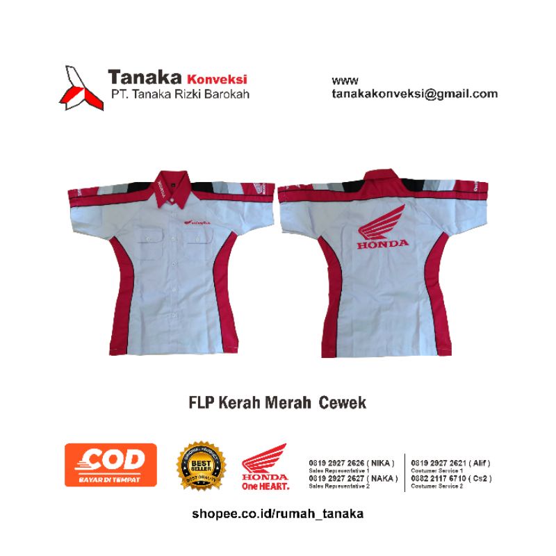 Jual Seragam Honda Frontline People (FLP) Cewek | Frontdesk | Seragam ...