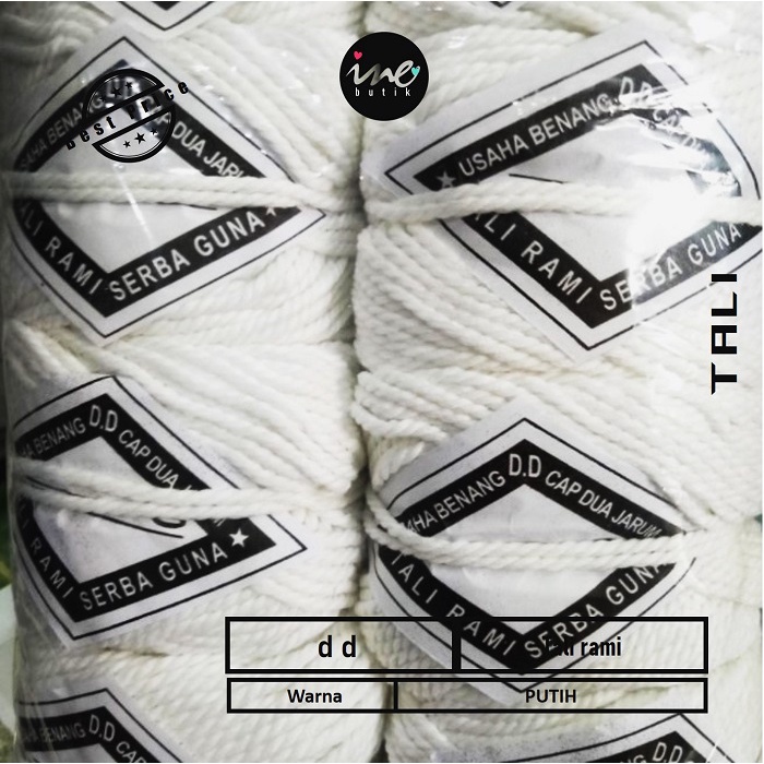 Jual TALI BENANG RAMI PUTIH | BENANG KASUR PUTIH | Shopee Indonesia