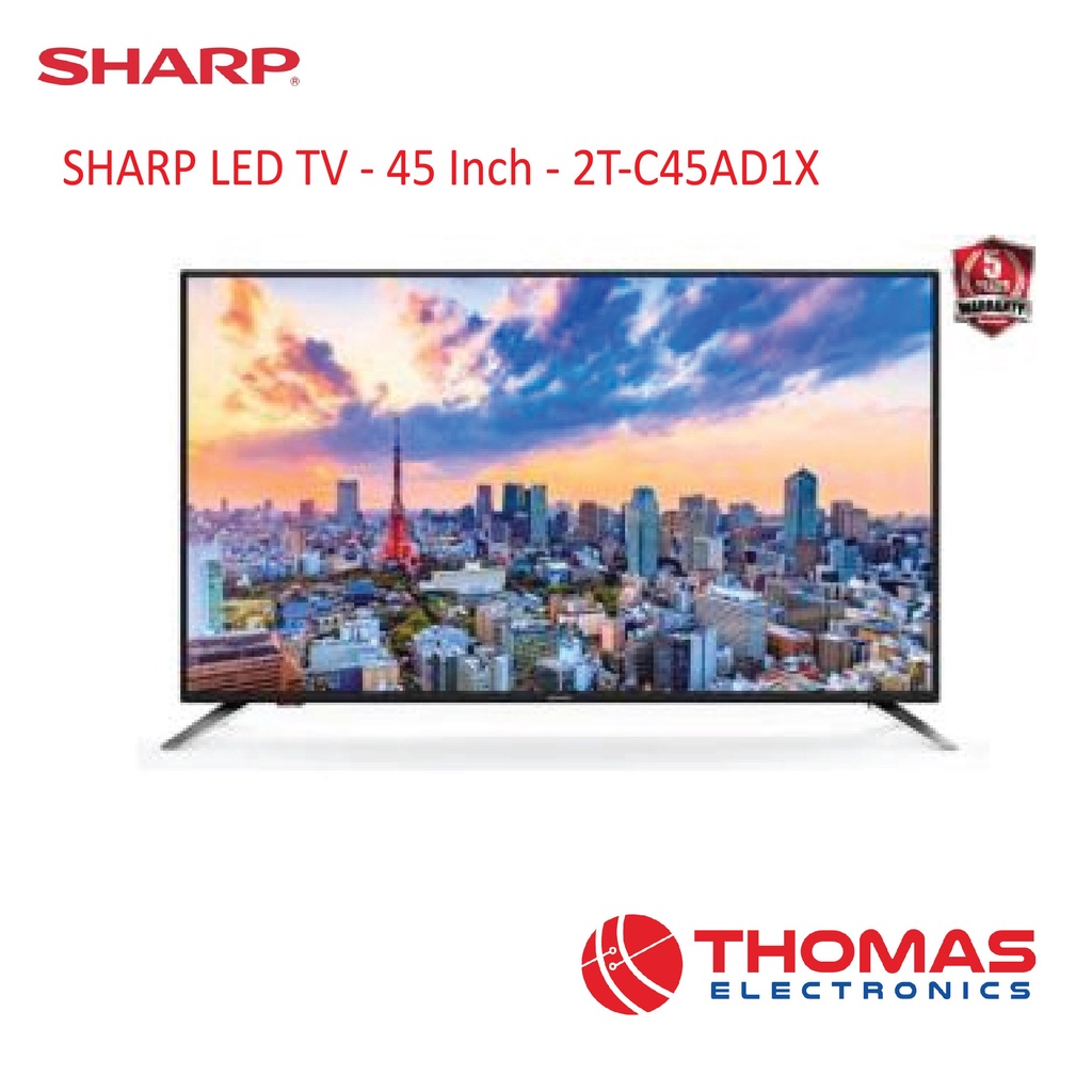Jual SHARP LED TV 45 Inch 2T C45AD1X LED TV GARANSI RESMI 2TC45AD1X ...