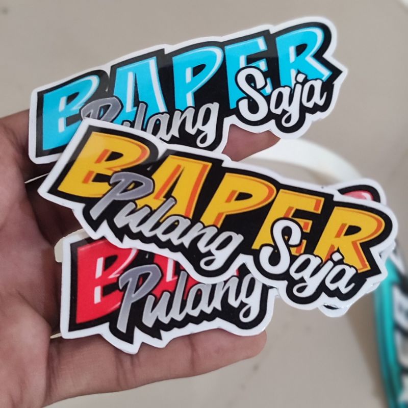 Jual stiker baper pulang saja - stiker keren - stiker aestetic - stiker ...