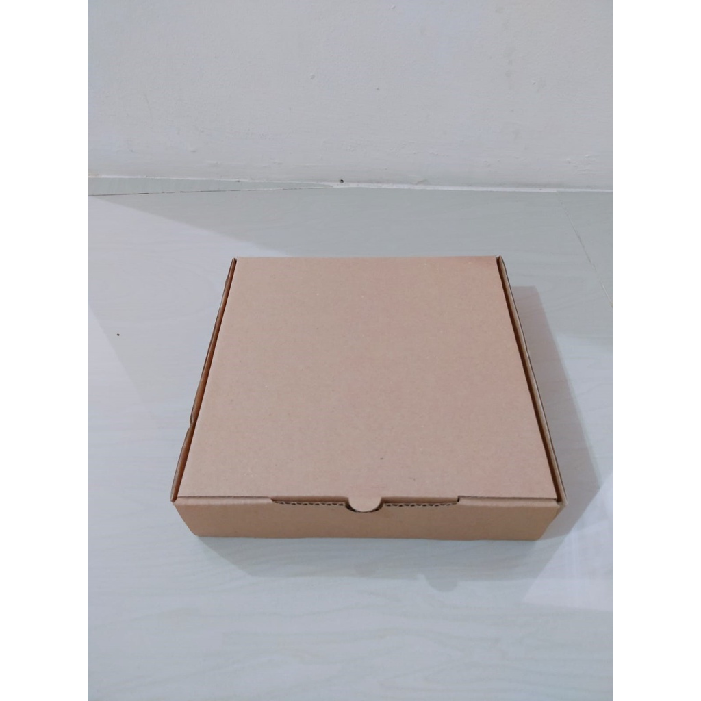 Jual (10PCS) Kardus pizza polos ukuran 20x20x4,5/pizzabox | Shopee ...