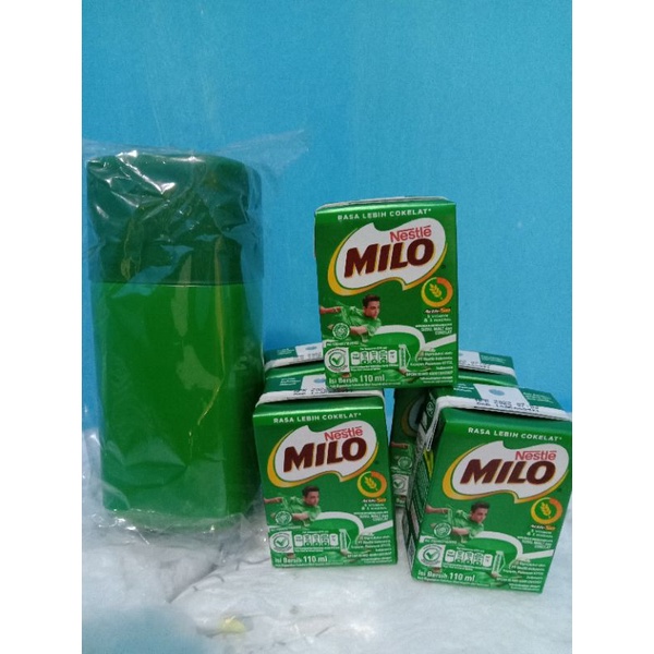 Jual MILO UHT ISI 5PCS + BOTOL MINUM MILO | Shopee Indonesia