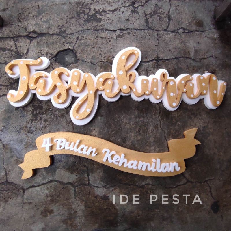 Jual Huruf Timbul backdrop dekorasi kehamilan / tulisan sterofoam wall ...