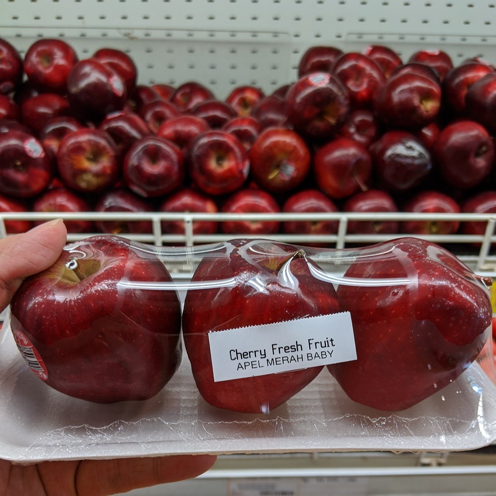 Jual Buah Apel Merah Baby Impor 450-500 Gram 3 Pcs 1 Pack Buahan Import ...