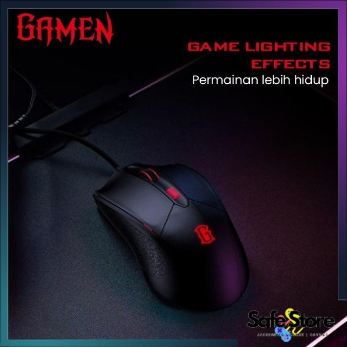 Jual GAMEN Gaming Mouse GM100 2400 3 Mode DPI | Shopee Indonesia