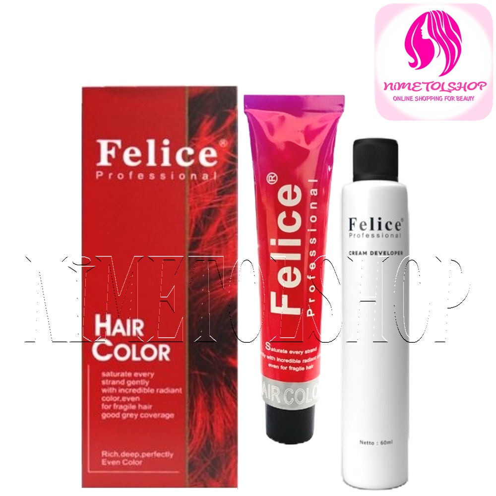 Jual FELICE Professional Hair Color 60ml + 60ml (120ml) - Cat Rambut ...