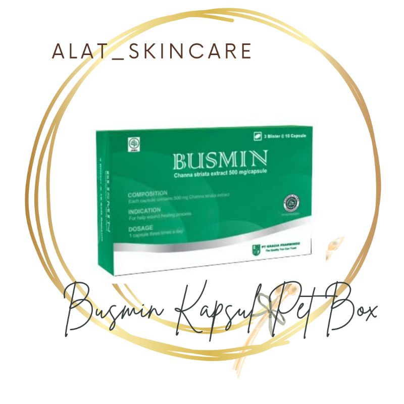 Jual KAPSUL PENYEMBUH LUKA BUSMIN KAPSUL PER BOX (WAJIB BUBLE WRAP) | Shopee Indonesia