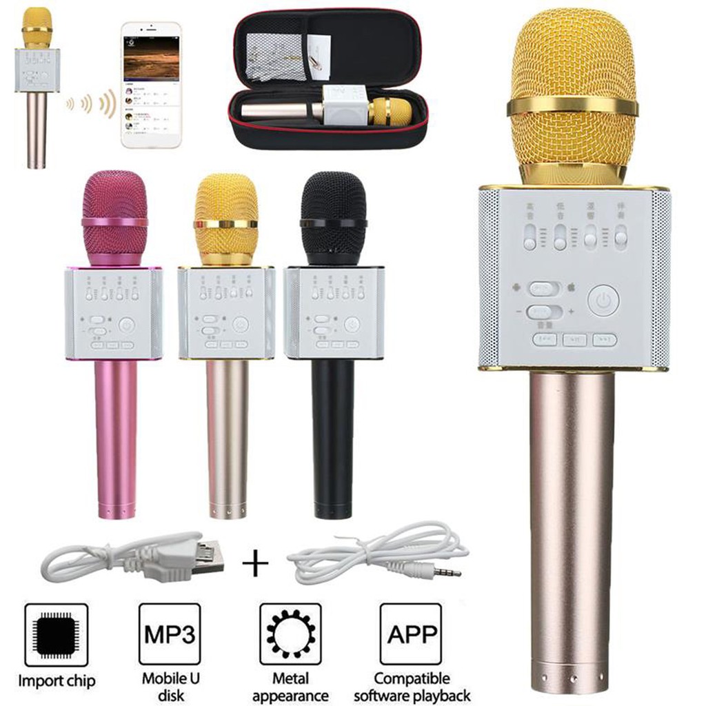 Jual MIC SPEAKER SMULE Q9 KAROKE KTV RECORD BLUETOOTH WIRELESS ...