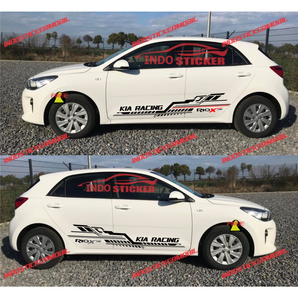 Jual CUTTING STICKER STIKER MOBIL KIA RIO STIKER LIST MOBIL KIA RIO X ...