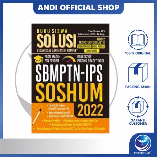 Jual Penerbit Andi - Buku Siswa - SOLUSI SBMPTN Jilid 2: Kompetensi ...