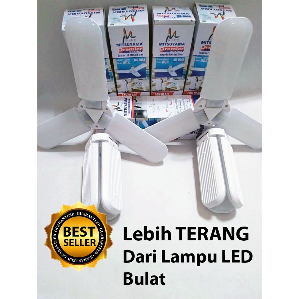 Jual Lampu Led Super Terang 3000 Lumens 45 Watt Model Kipas | Shopee ...