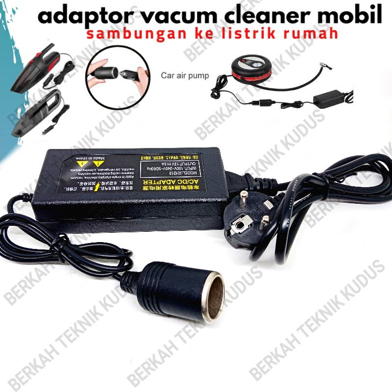 Jual adaptor 12v 8amper 5amper vacum cleaner, pompa Portable, kompresor ...