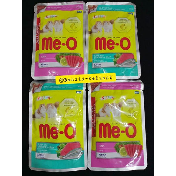 Jual MEO Pouch Kitten 80gr / Makanan basah kucing usia anakan / Me-o ...
