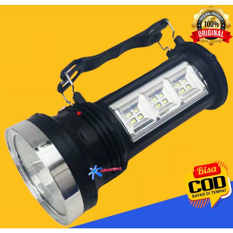 Jual Senter Emergency MS1212 Rechargeable - Hitam (Senter Multifungsi ...