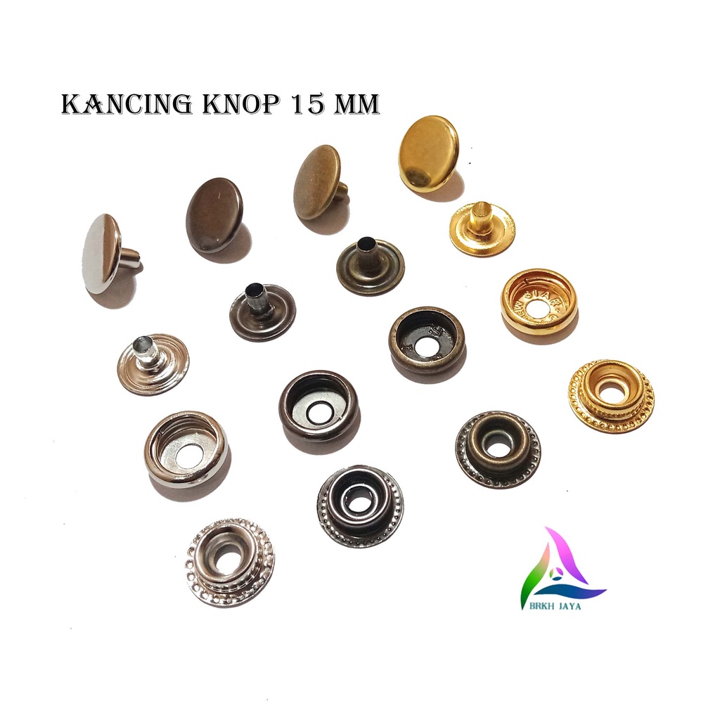 Jual Kancing Knop / Kancing Cetet Besi 7050 / Kancing Jaket Diameter 15 ...