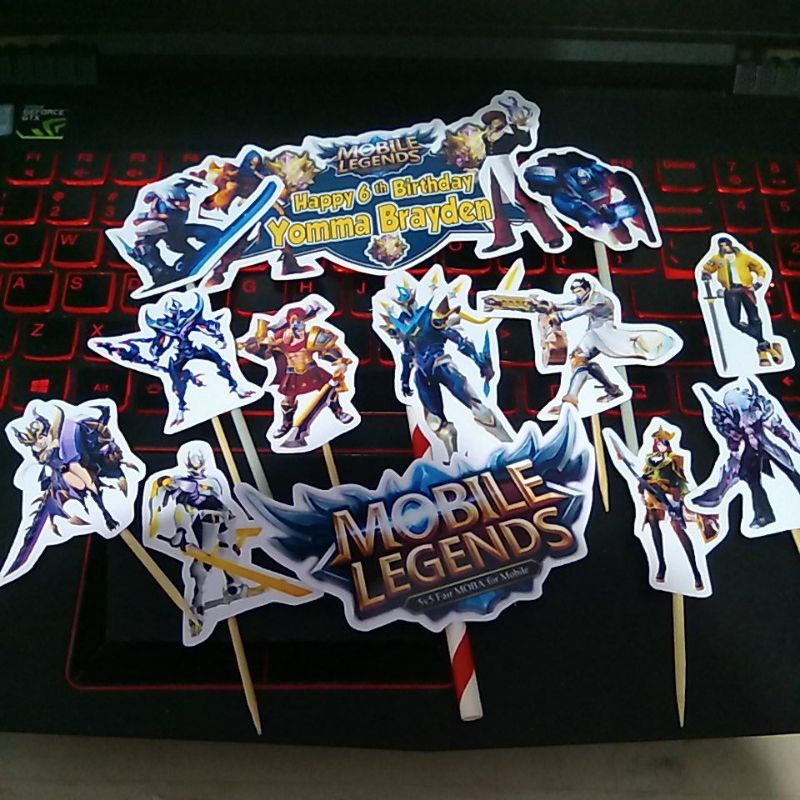 Jual cake topper kue mobile legends legend | Shopee Indonesia
