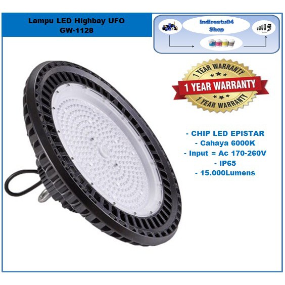 Jual Lampu LED UFO 100W 150W 200W PJU Solar Cell Bulat Lampu LED UFO Putih 6500K Hannochs ...