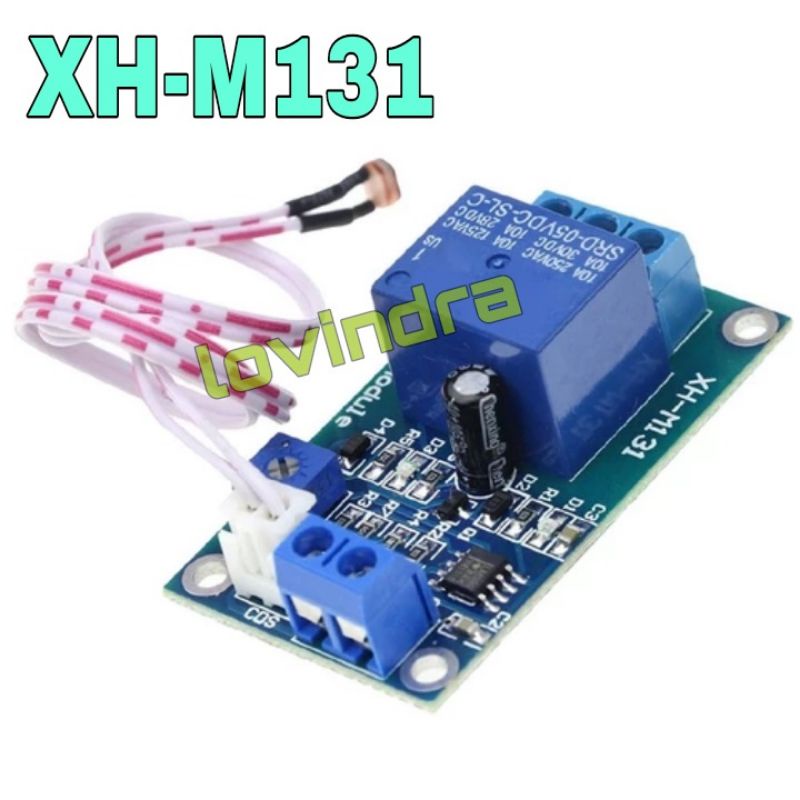Jual XH M131 Sensor Cahaya Otomatis 12V DC Output 220V LDR Relay Modul | Shopee Indonesia