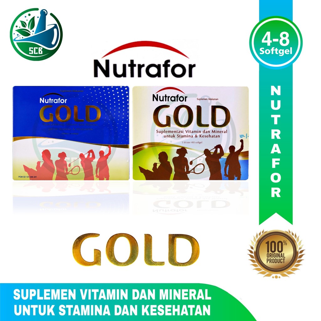 Jual Nutrafor Gold Vitamin Mineral Untuk Stamina Kesehatan -Harga ...