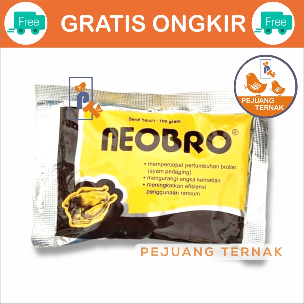 Jual NEOBRO 100 GR - VITAMIN PENGGEMUK AYAM BROILER | Shopee Indonesia