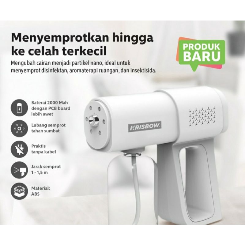 Jual Krisbow nano sprayer portabel/spray gun nano atomizer 380ml ...