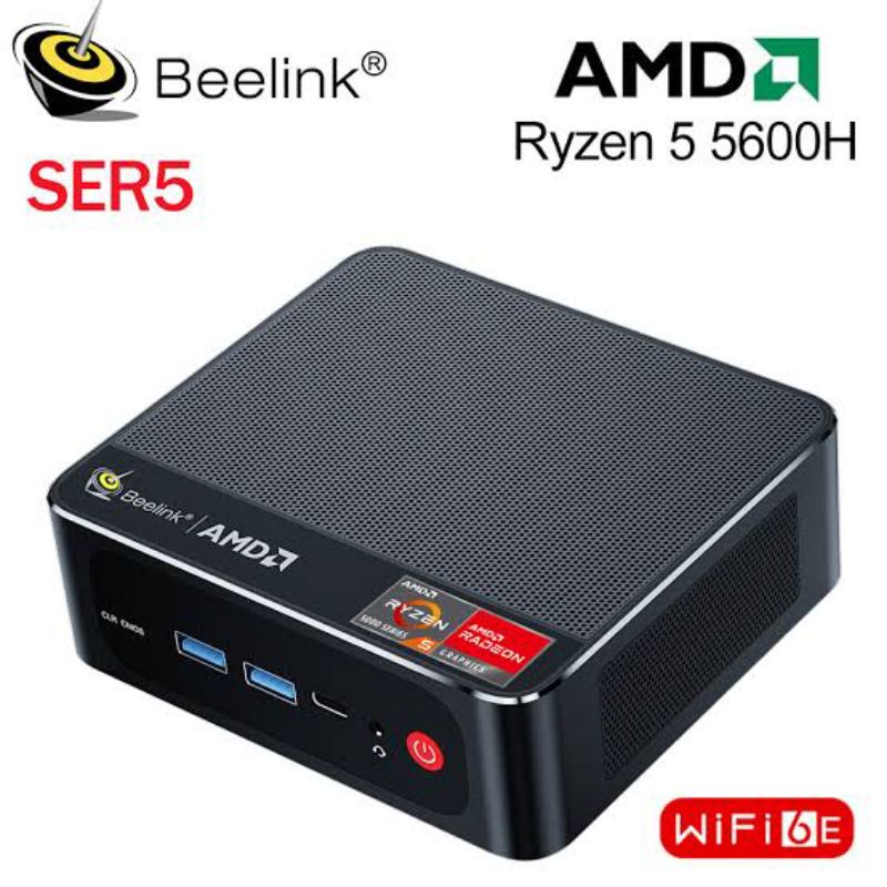 Jual Mini PC Beelink SER5 AMD 5 5600H 16/500GB SSD 4K M.2 NVMe Dual ...