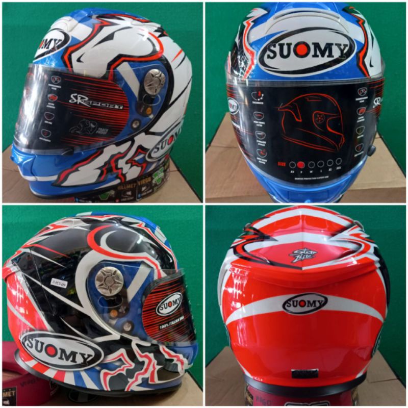 Jual Suomy helm SR sport 2motif sesuai gambar original suomy | Shopee ...