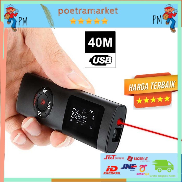 Jual LASER PENGUKUR JARAK METERAN UKURAN JARAK VOLUME AREA OTOMATIS ...