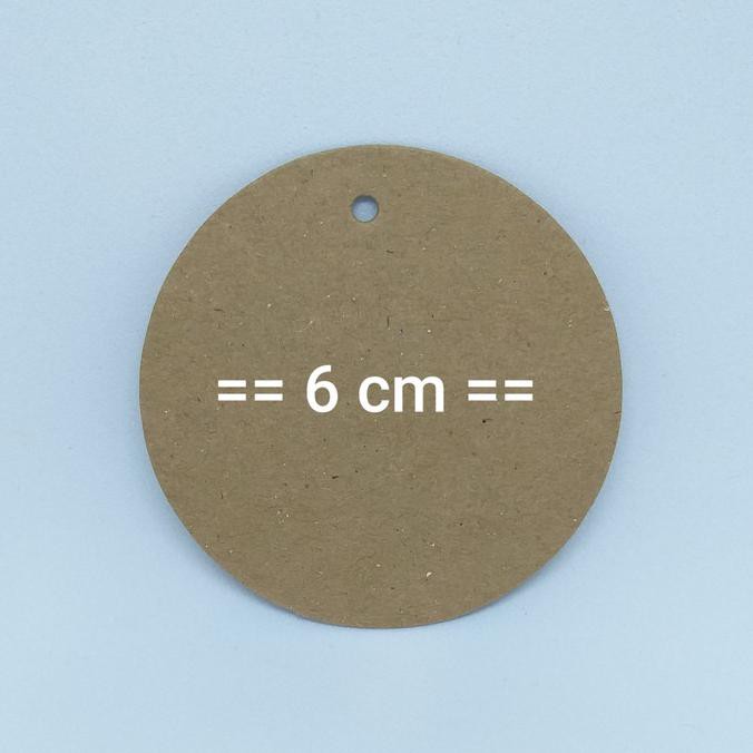 Jual Niakbahan- Hang Tag Label Polos Bahan Kraft Paper 275 Gr Tanpa ...