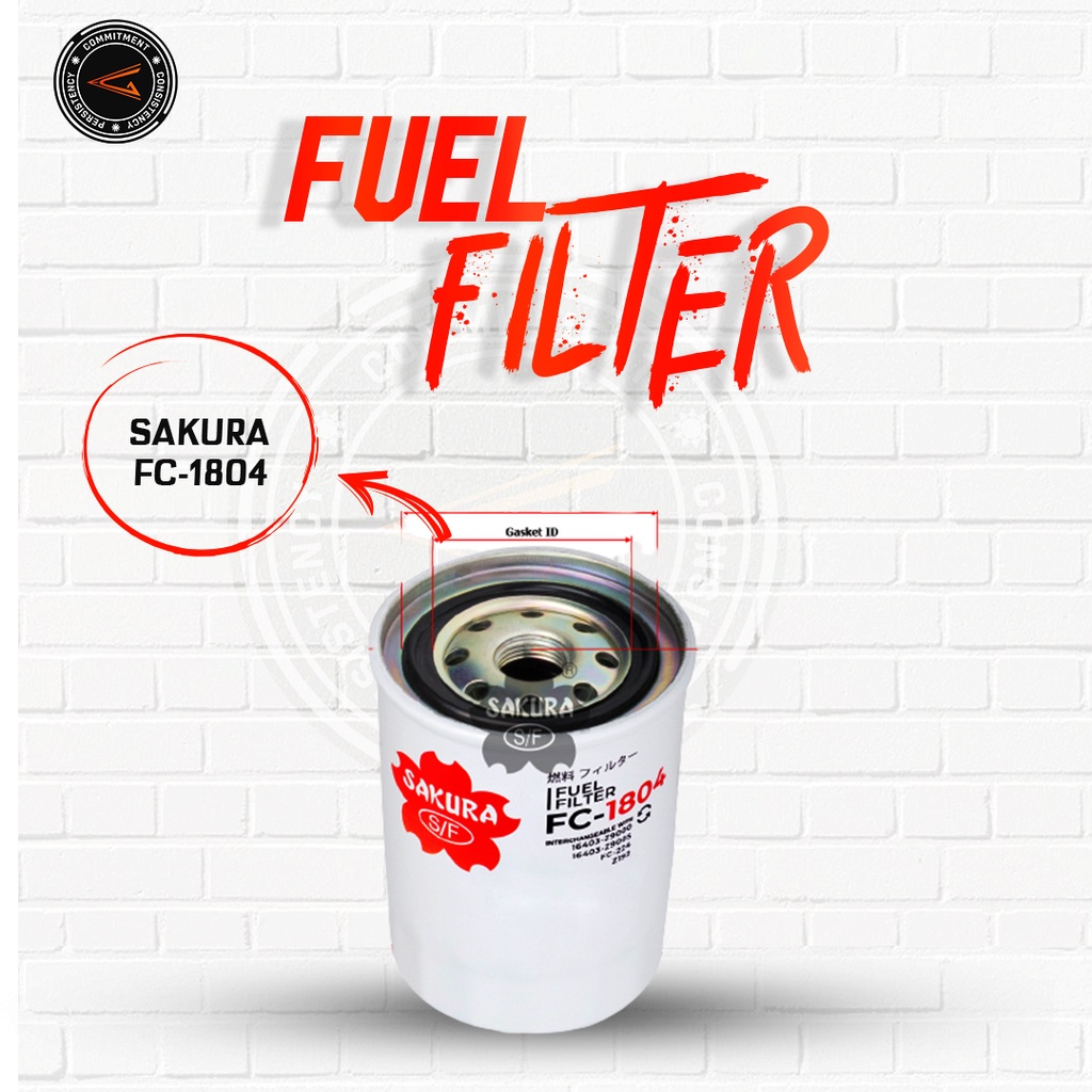 Jual Sakura Fuel Filter FC-1804/ FC1804 / Sakura Filter Kubota Hyundai ...