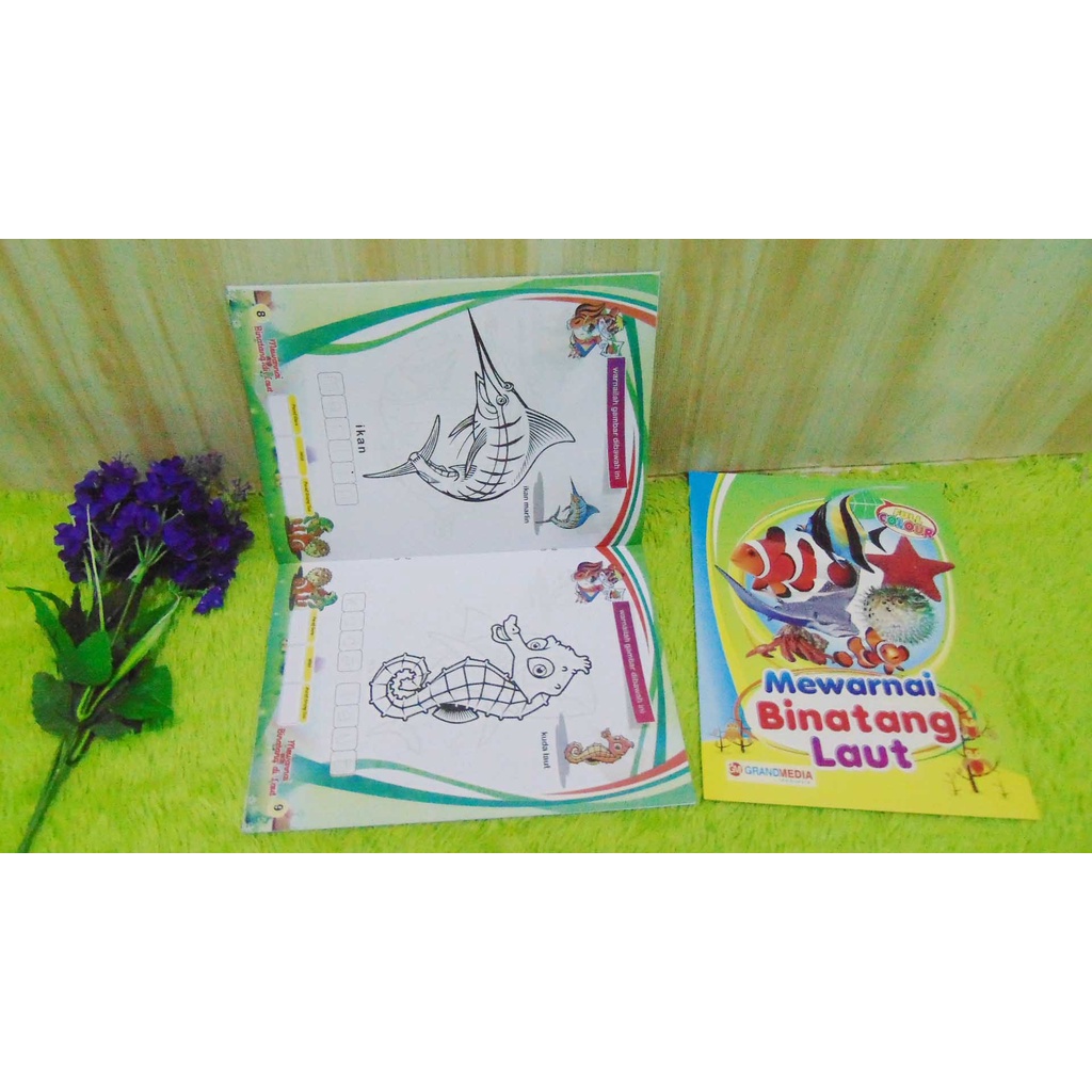 Jual WARNA-FULLCOL Ecer 1pcs Buku Anak Belajar Mewarnai Full Color ...
