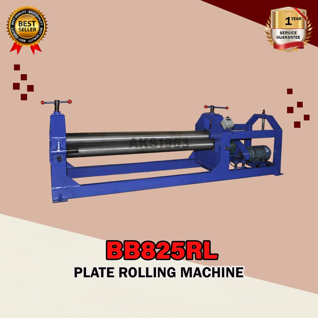 Jual Mesin Roll Plat Besi / Rolling Machine 8 x 2500 mm BB825RL ...