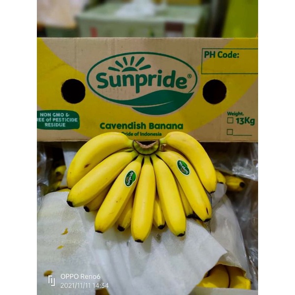 Jual pisang sunpride cavendish 1 dus grosir berat 13 kg | Shopee Indonesia