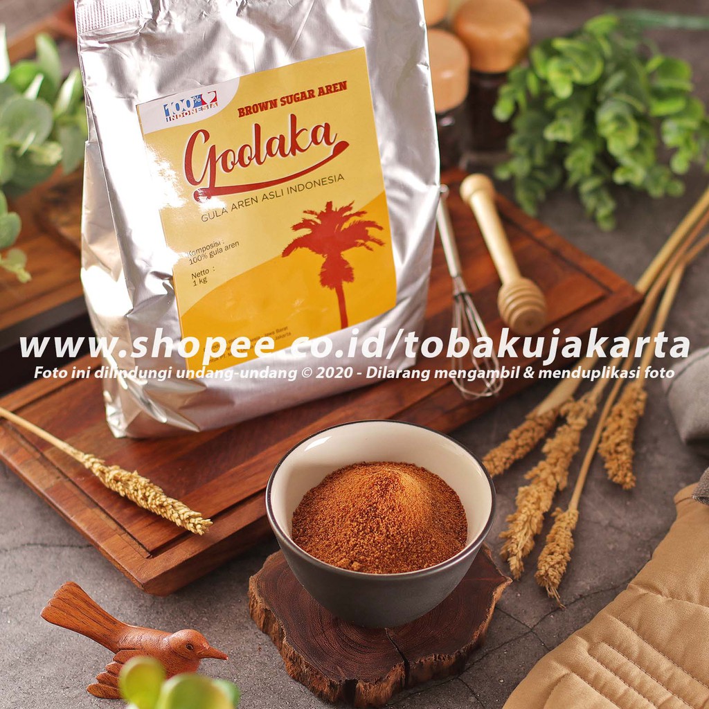 Jual Goolaka Gula Aren Bubuk 1kg BROWN SUGAR Powder Palm Gula Merah ...